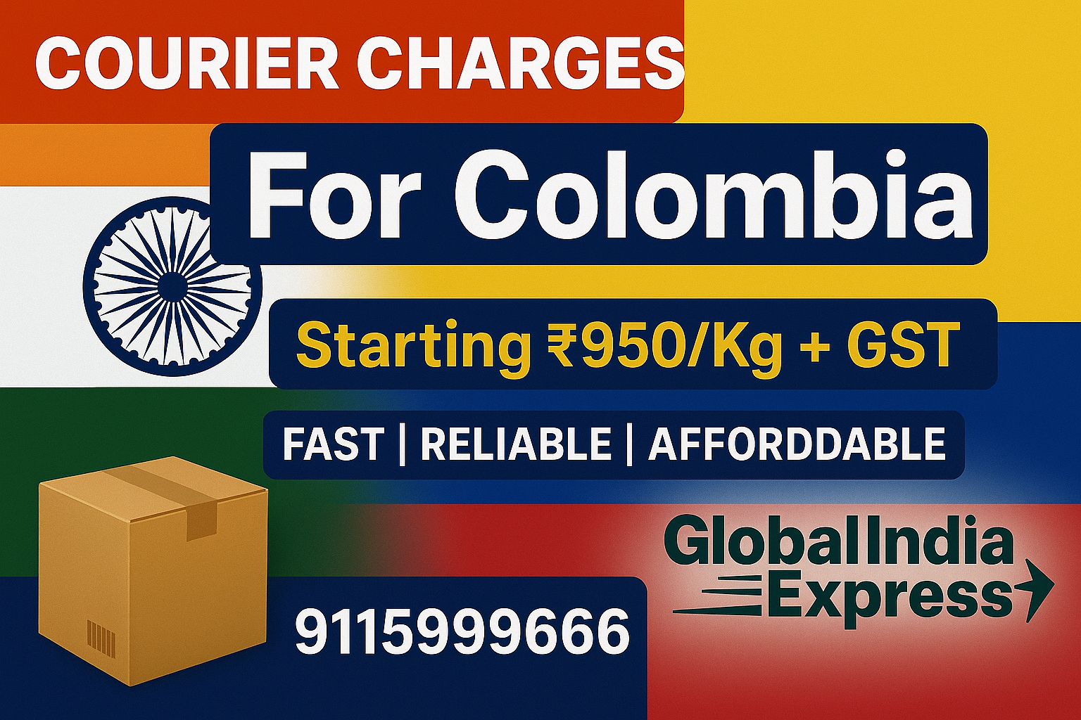 Courier Charges For Barranquilla From Mumbai | Offer 649/Kg Only